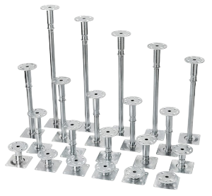 PSA Steel Adjustable Pedestals - Metalfloor